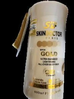 Skin Doctor Gold Lightening Body Lotion Whitening Milk SPF30 400ml (OR